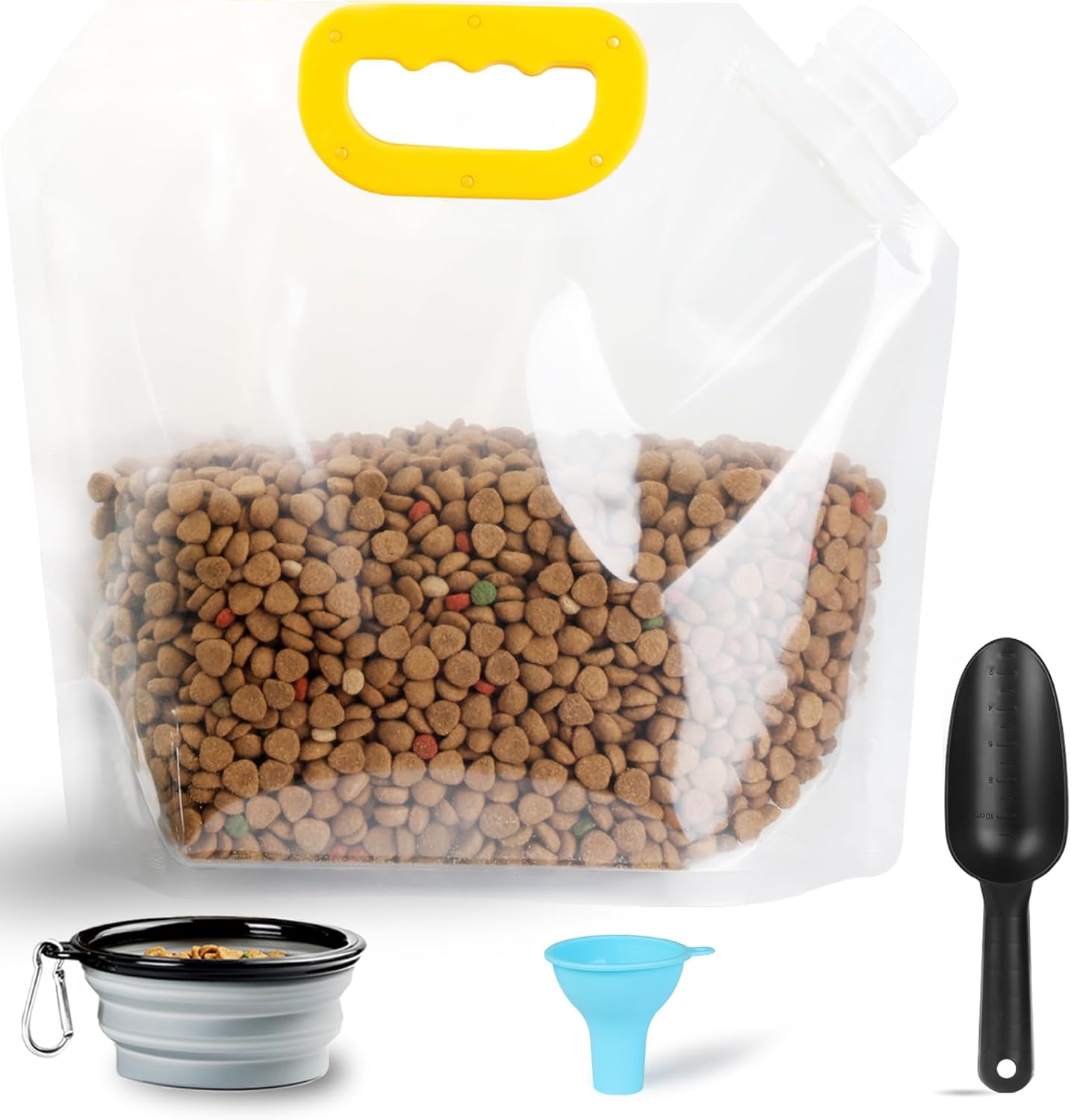 Amazon.com: WOTTISH Portable dog cat pet food storage bag，Pet Food ...