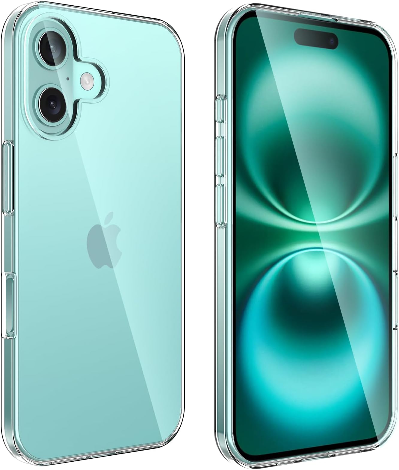 Amazon.com: TORRAS Crystal Clear for iPhone 16 Plus Case, Ultra-Thin ...