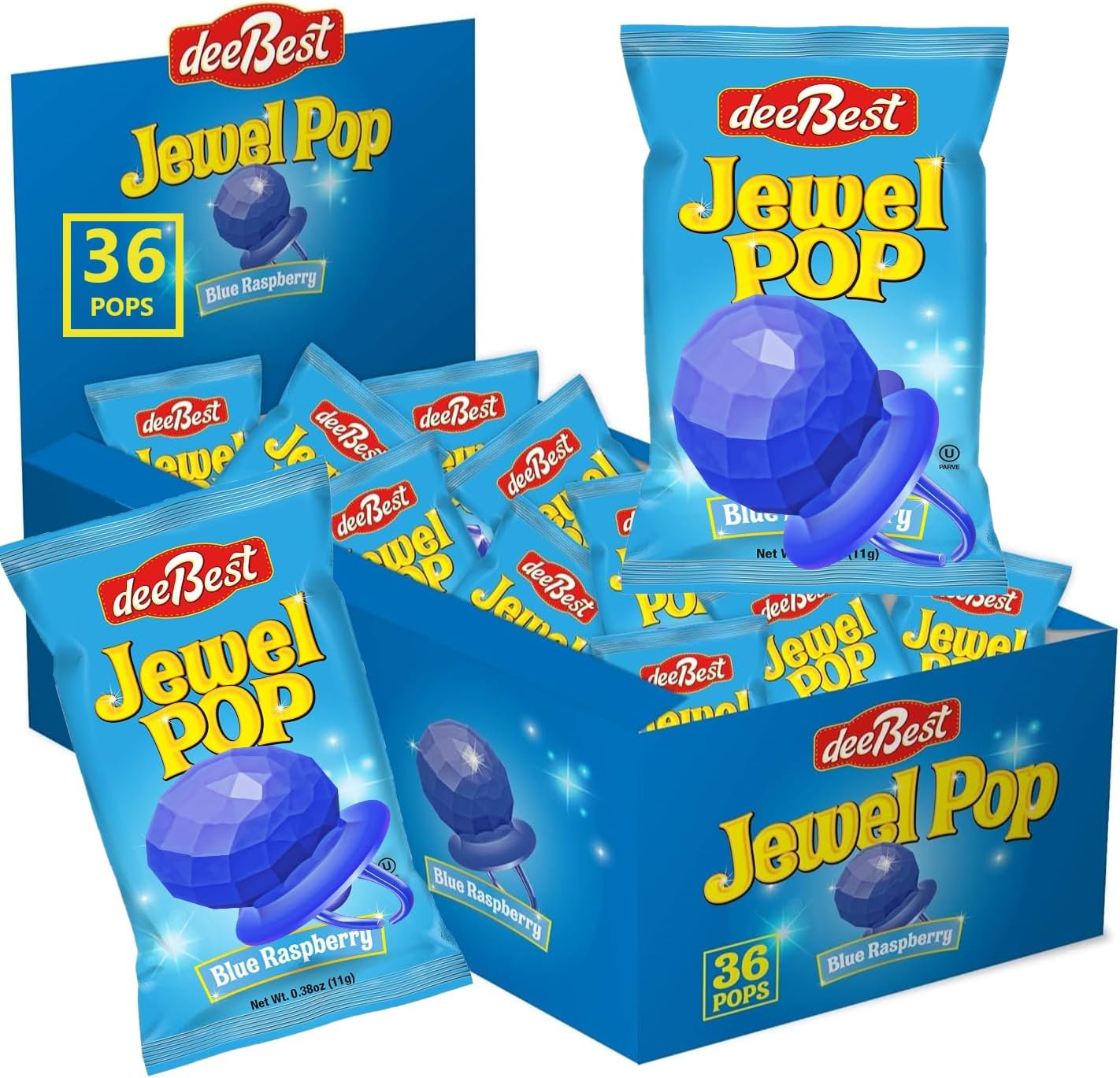 Amazon.com : Ring Pop Bulk Sour holiday Candy Lollipop Variety Party ...