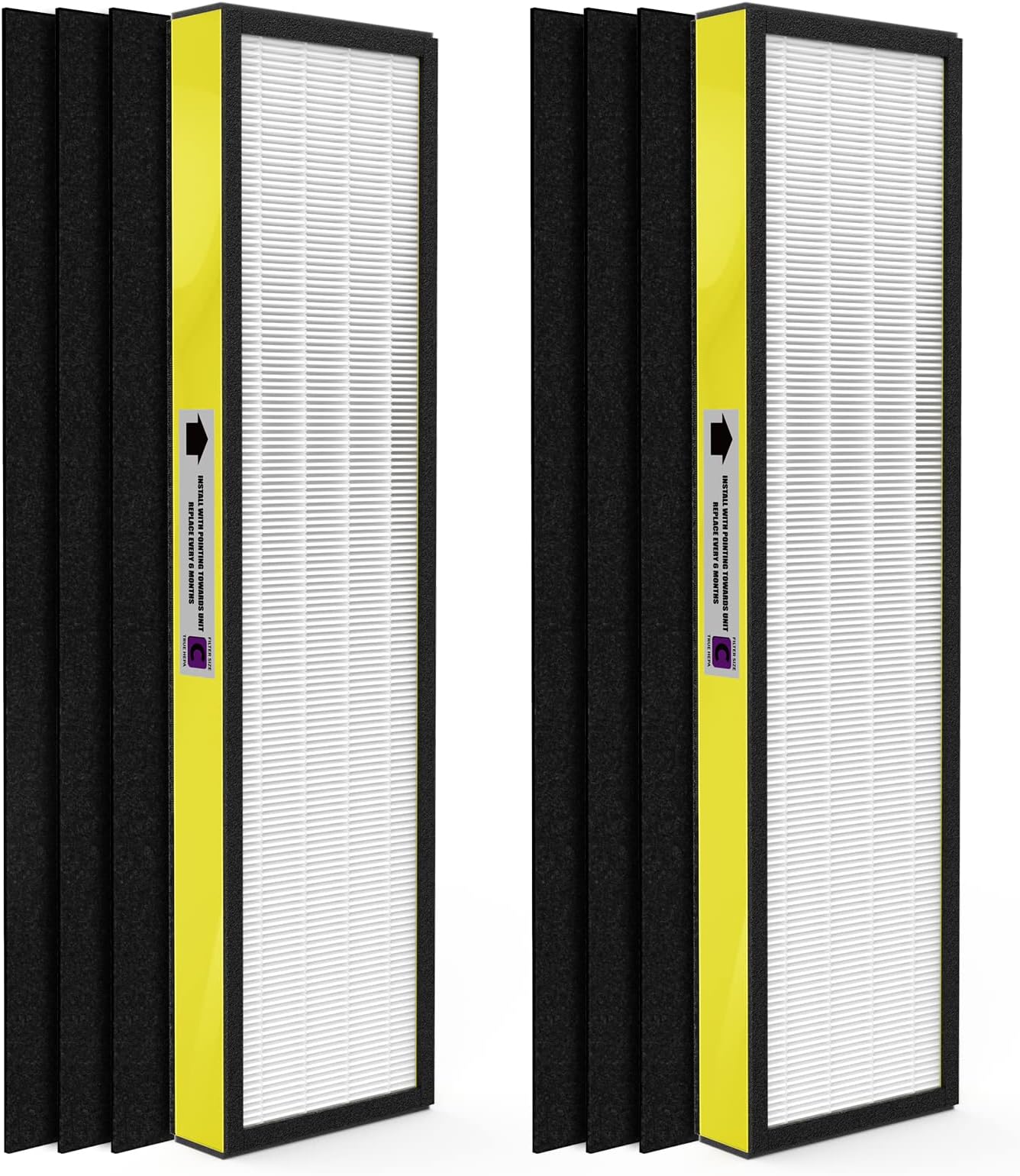 Amazon.com: 4 Pack FLT5000 True HEPA Replacement Filter C with ...