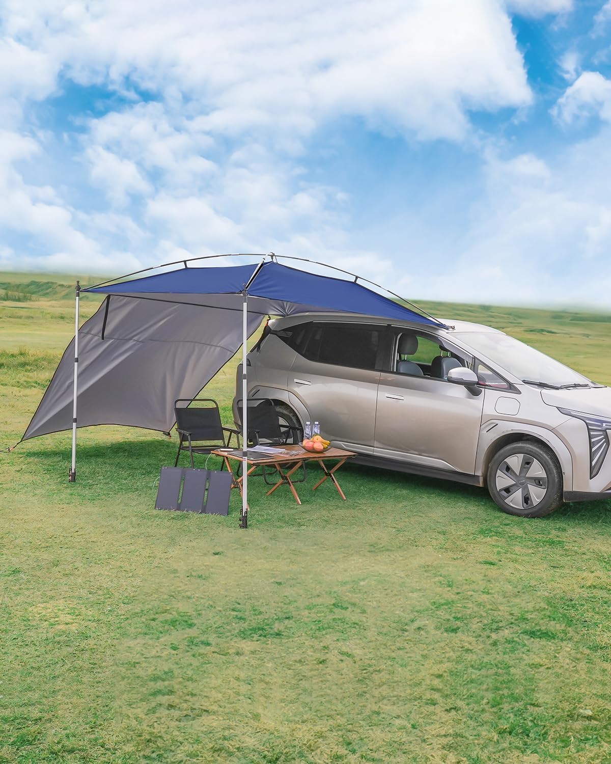 Car Awning Camping Tent,Universal Awning Sun Canopy Sunshade,Campervan ...