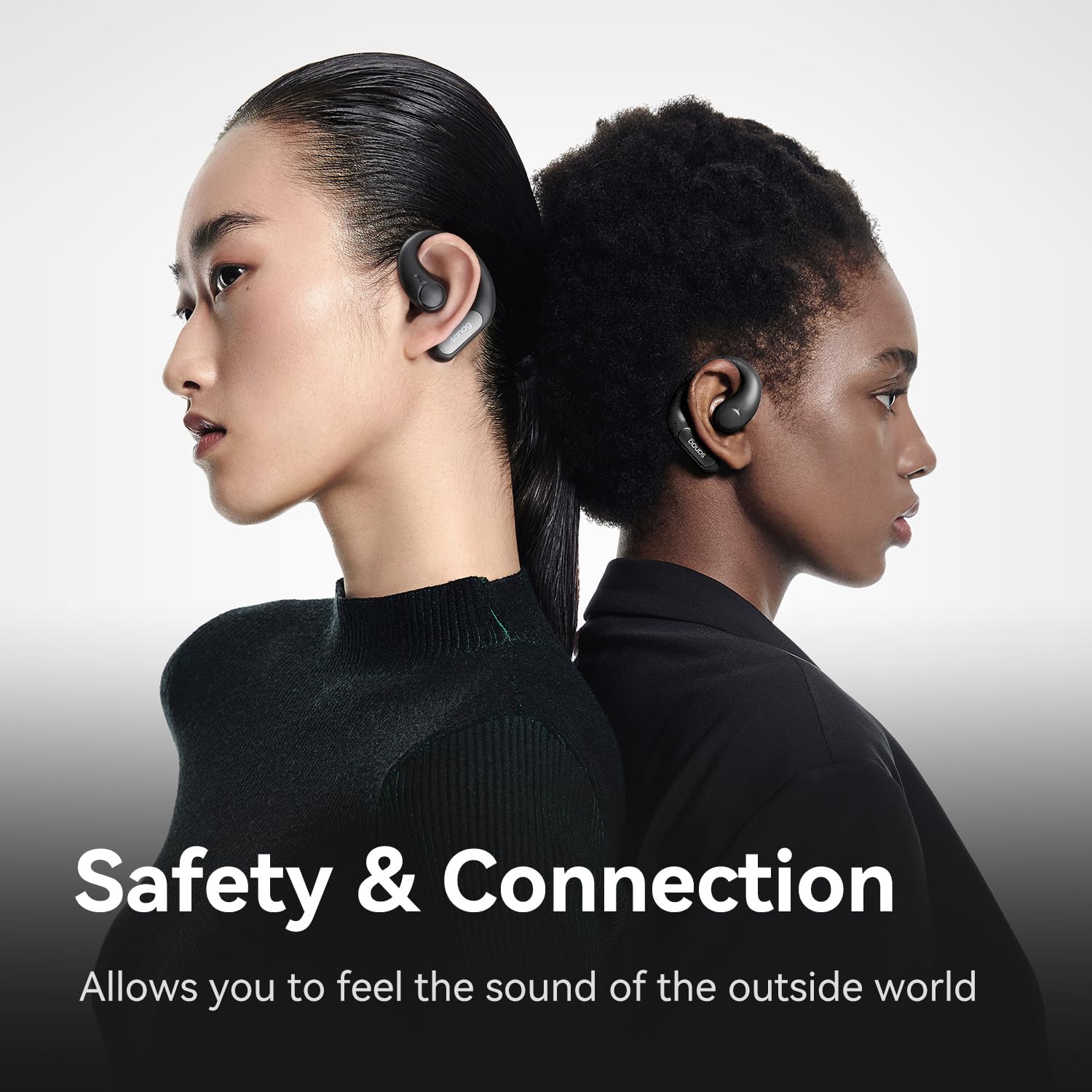 Sanag Open Ear Headphones, Wireless Earbuds with 48H Playtime, Bionic ...