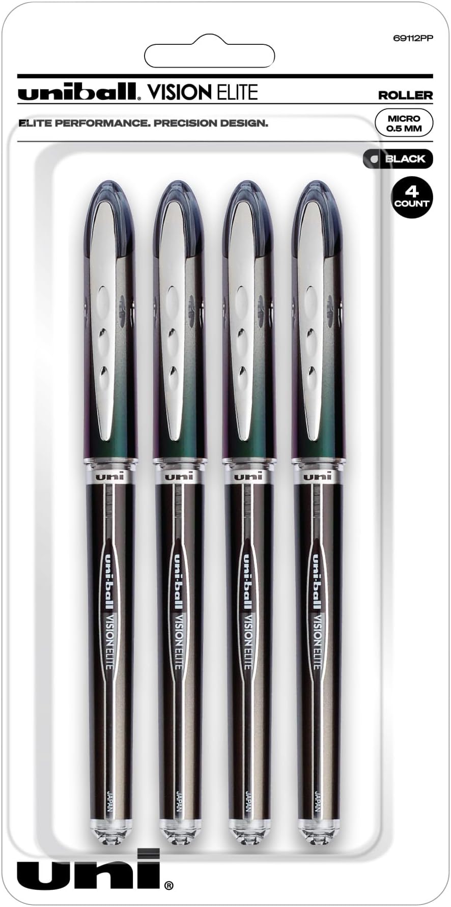 Amazon.com: Uniball Vision Elite Roller Ball Pen, Blue Ink, Bold 5 Pens ...