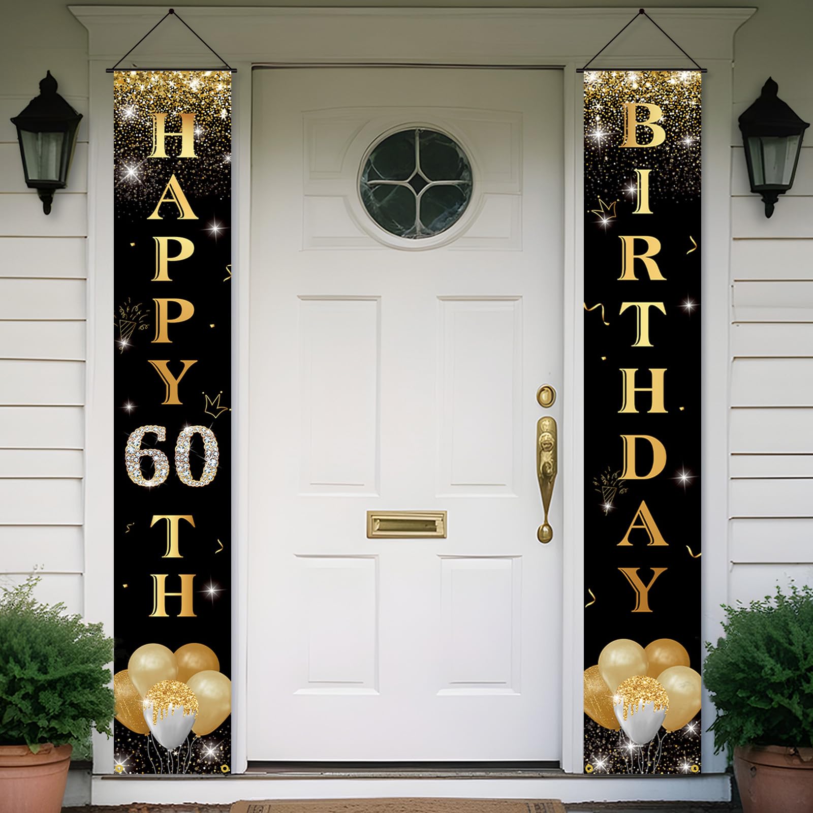 Amazon.com: PHXEY 60th Birthday Decoration for Men Women, Happy 60th ...