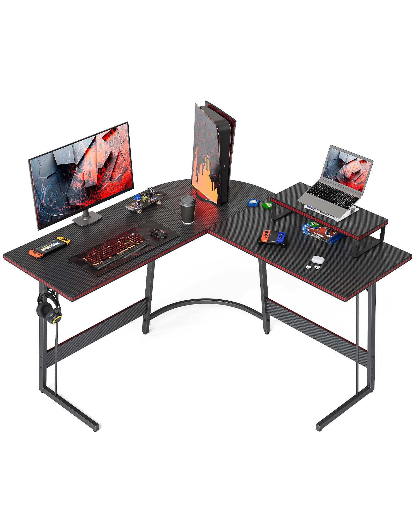 L Shaped Corner Computer Desk Workstation Amazon.com: HOMCOM L Shaped