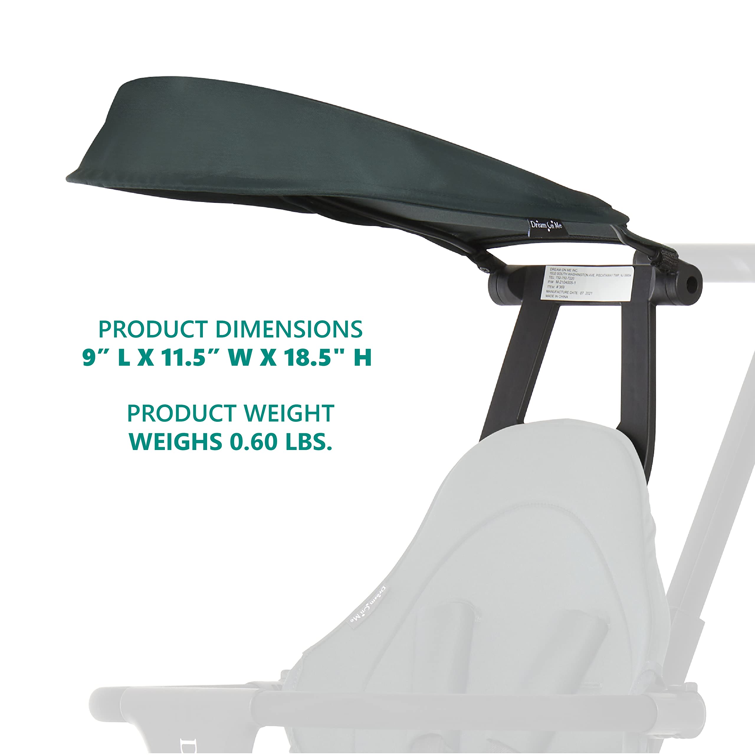 Drift Rider Stroller Canopy, Sturdy Design, Easily Attachable, Sun ...