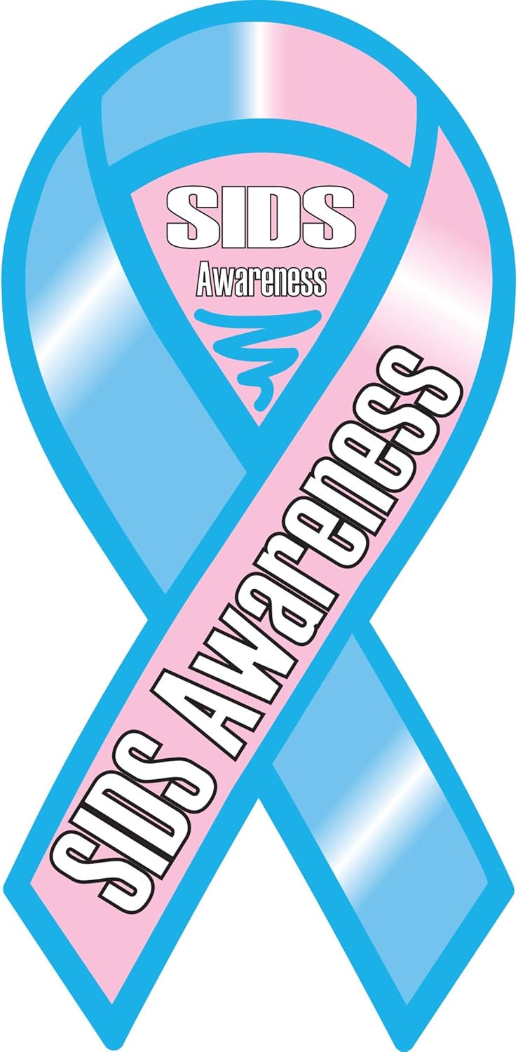 Amazon.com: SIDS Awareness Ribbon Vinyl Decal - Choose Size - PLA (17 ...