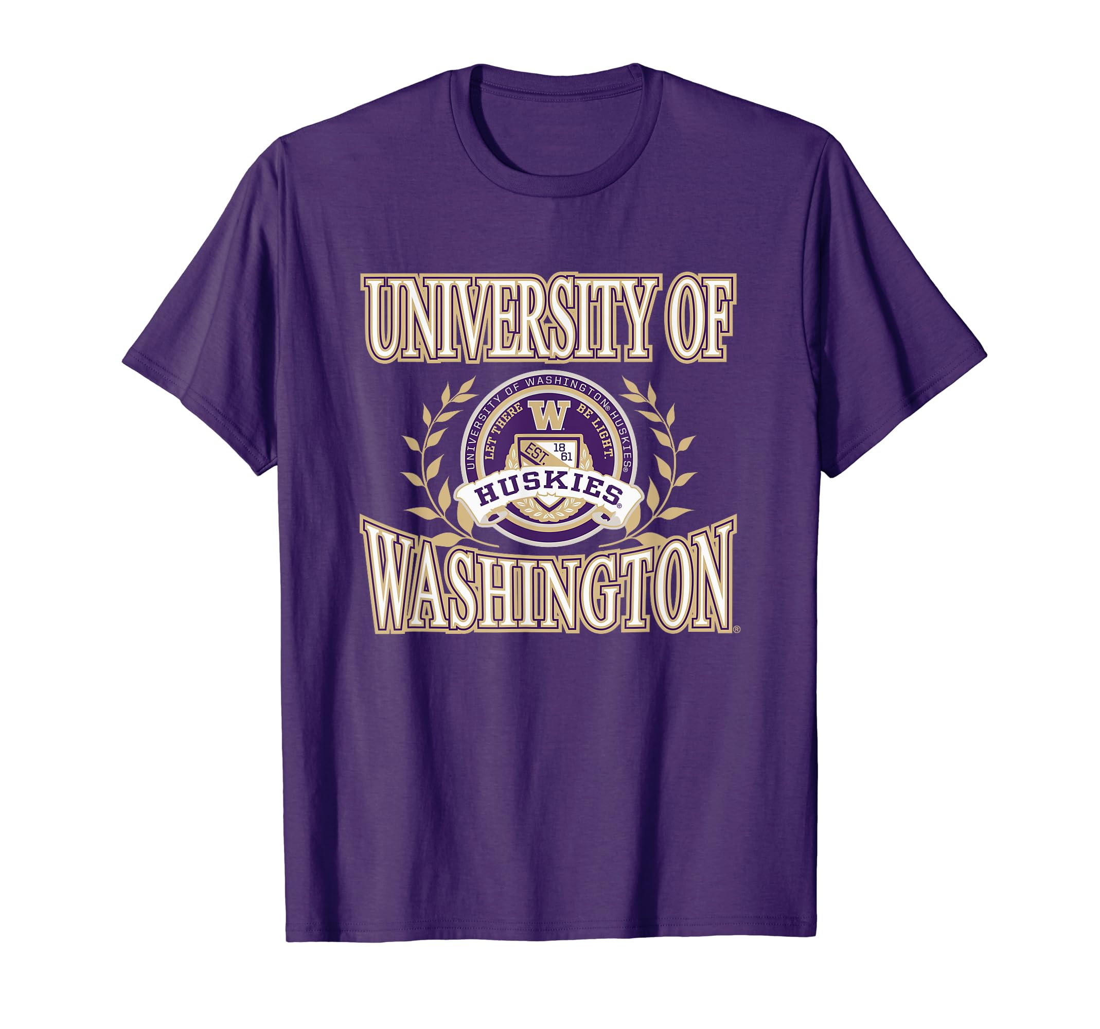 Amazon.com : Washington Huskies Laurels Purple T-Shirt : Sports & Outdoors
