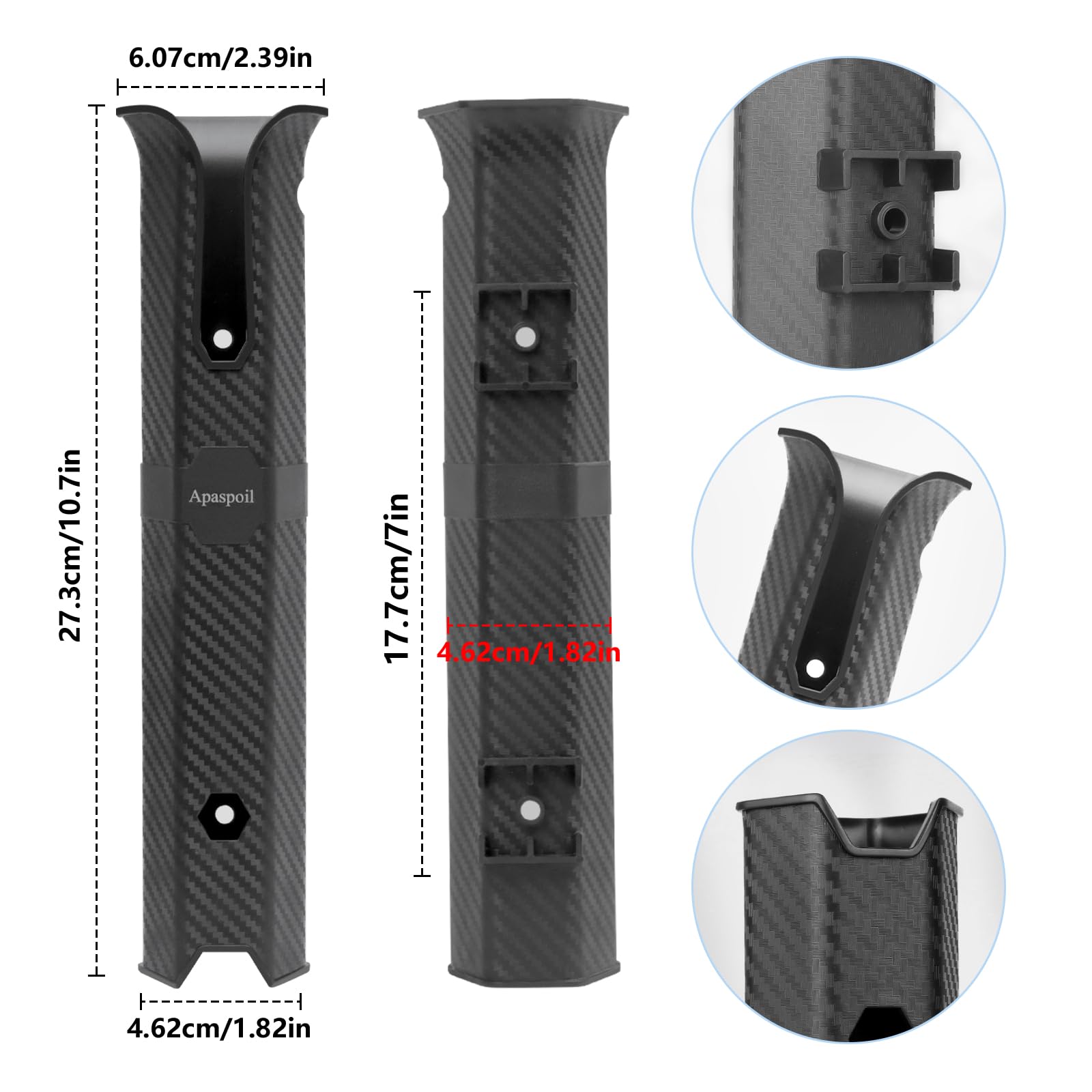 Rod Holder 6-Piece Plastic Fishing Racks - Boat, Wall, Or Side Mount ...