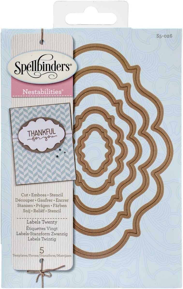 Spellbinders Die Labels Twenty : Amazon.co.uk: Home & Kitchen