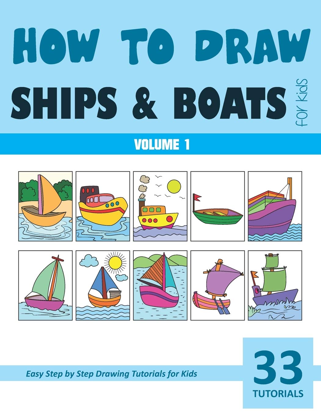 Boats Drawing For Kids