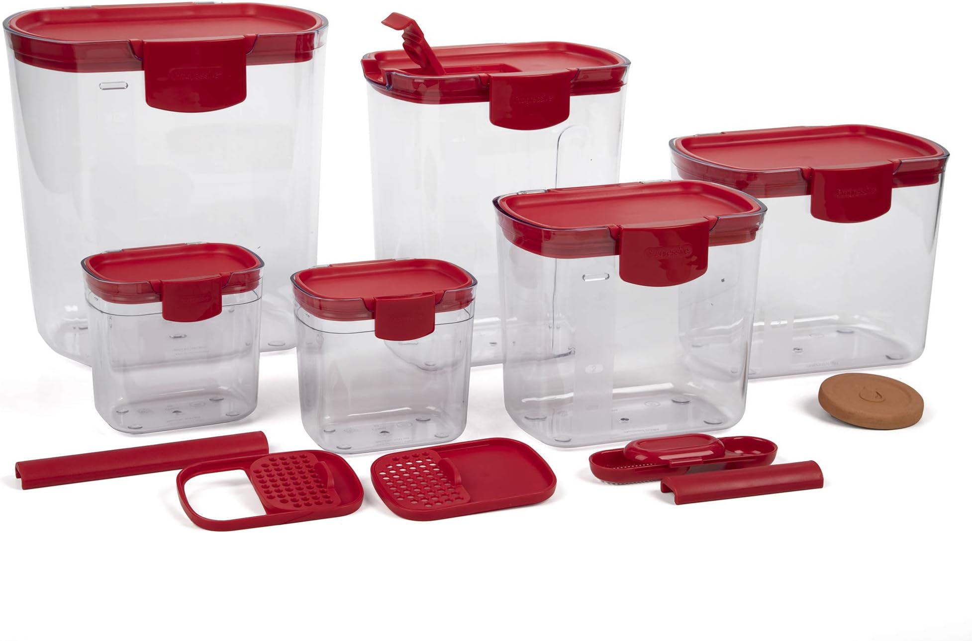 Amazon.com: Progressive Prepworks ProKeeper 6 Piece Kitchen Clear ...