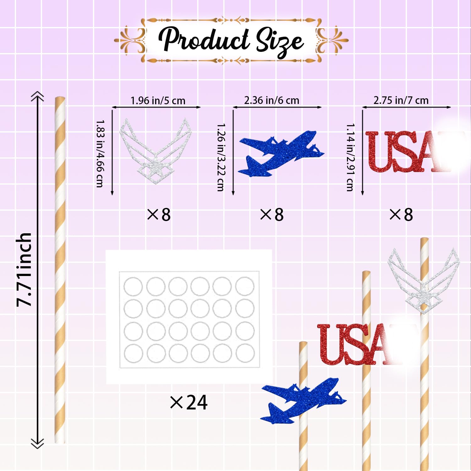 Snapklik.com : USAF Paper Straw Decor, Air Force Theme Party ...