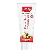 Luv Lap Naturals 100% Natural Baby Toothpaste 50g, Bubble Fruit Flavour ...