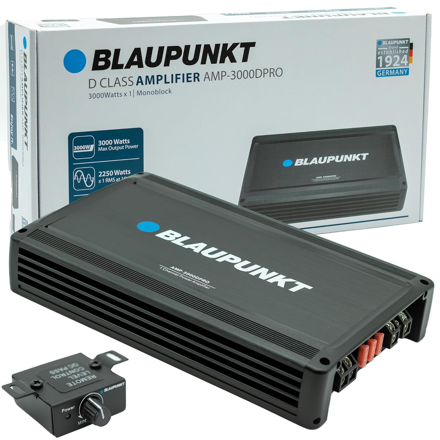 Amazon.com: BLAUPUNKT 3000DPRO Car Audio Monoblock 1 Channel 1 Ohm ...