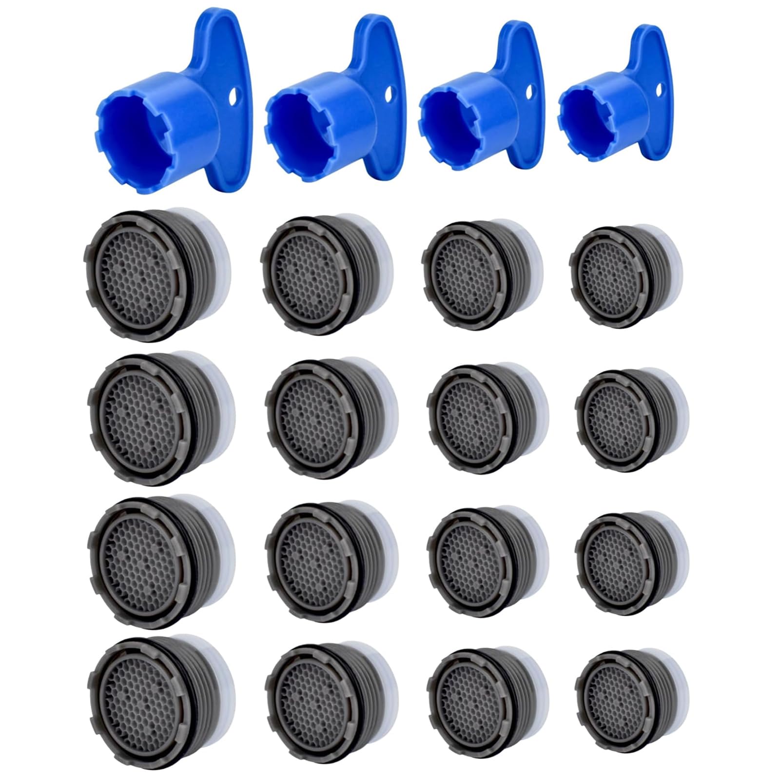 AEIMIAIDE 16 Pieces Faucet Cache Aerators with Faucet Aerator Removal ...