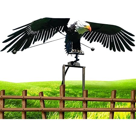 Amazon.com: Garden Stake Rocker Eagle Lifelike Garden Art Bird Garden ...