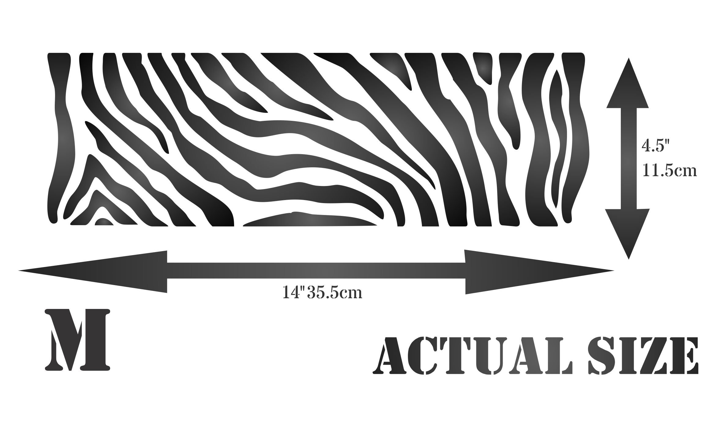 Zebra Stripe Stencil Printable