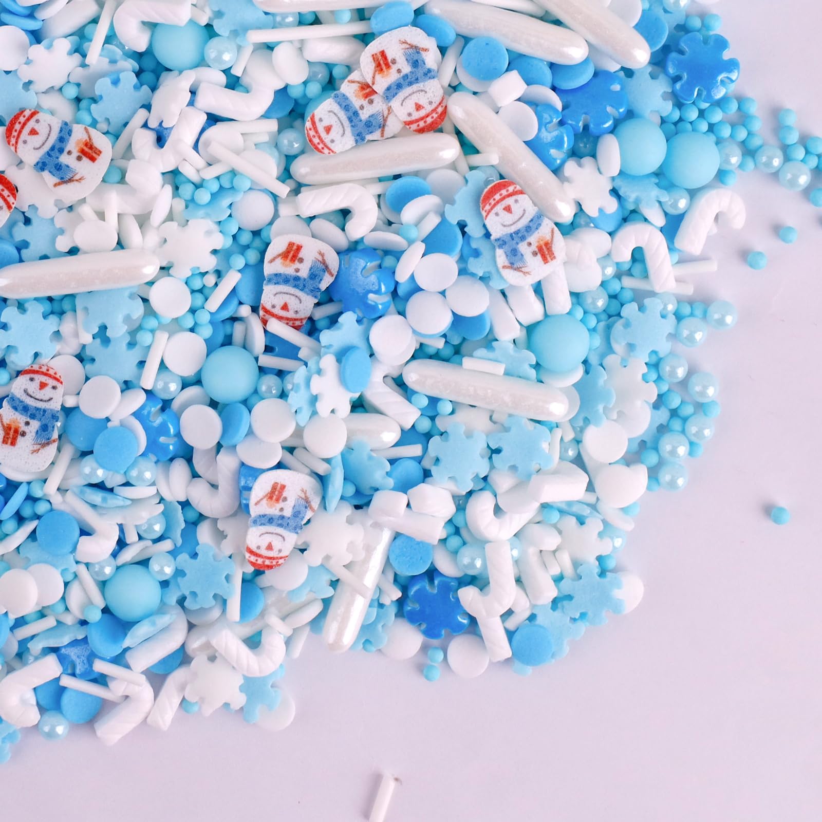 Amazon.com: Christmas Sprinkles Holiday Snowflake Sprinkles for Cake ...
