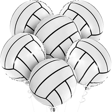 Amazon.com: 30 Pieces Volleyball Balloons Volleyball Aluminum Foil ...
