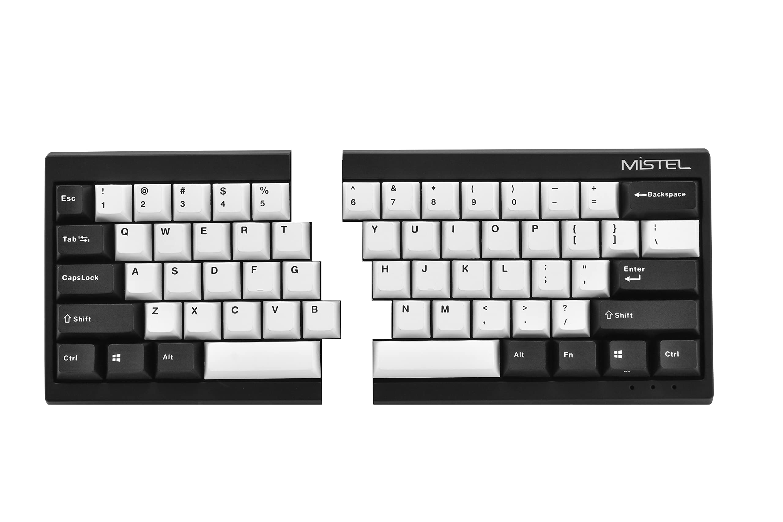Mistel MD600RGB v3 Split Mechanical Keyboard with Cherry MX Red Switch ...
