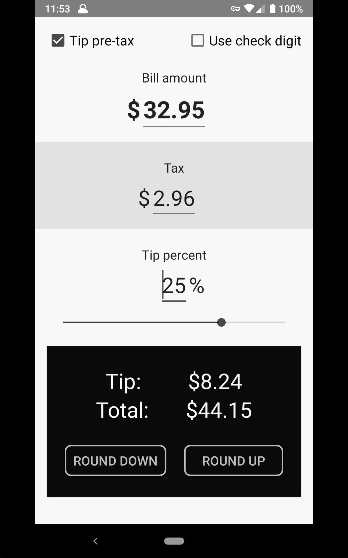 TipDigit - Modern tip calculator with check-digit verification, ad-free ...
