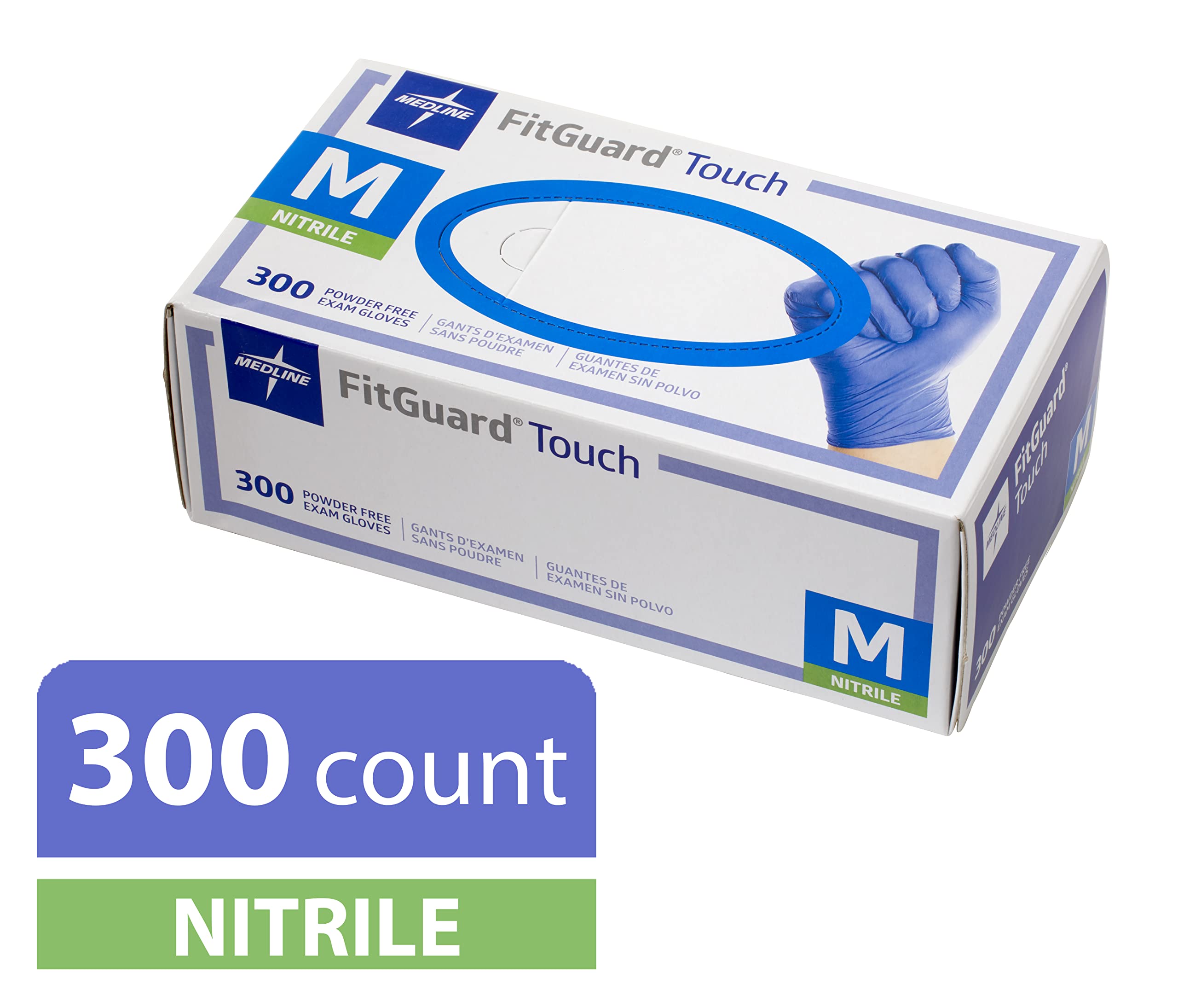 Snapklik.com : Medline FitGuard Touch Nitrile Exam Gloves