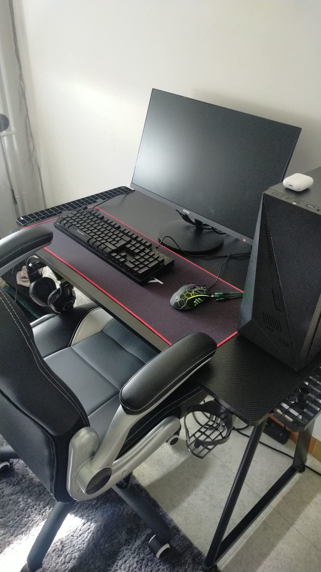 DRIFT GAMING -DRDZ75- Table de Jeu avec Plateau en Fibre de Carbone ...