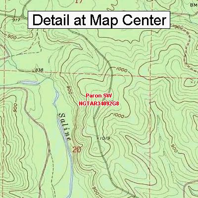 Amazon.com: USGS Topographic Quadrangle Map - Paron SW, Arkansas ...