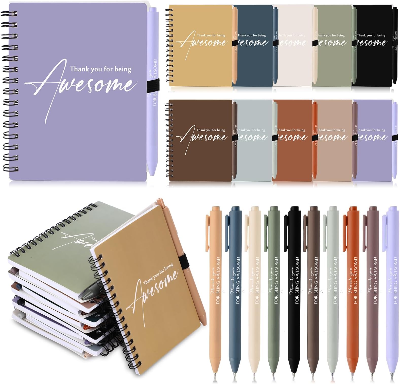 Amazon.com : 20 Pcs/ 10 Set Employee Appreciation Gifts 2025 Planner ...