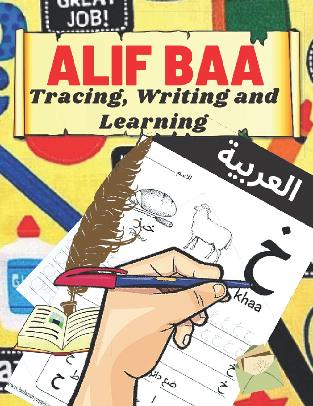 Alif Baa Tracing Writing And Learning Arabic Alphabet Handwriting ...