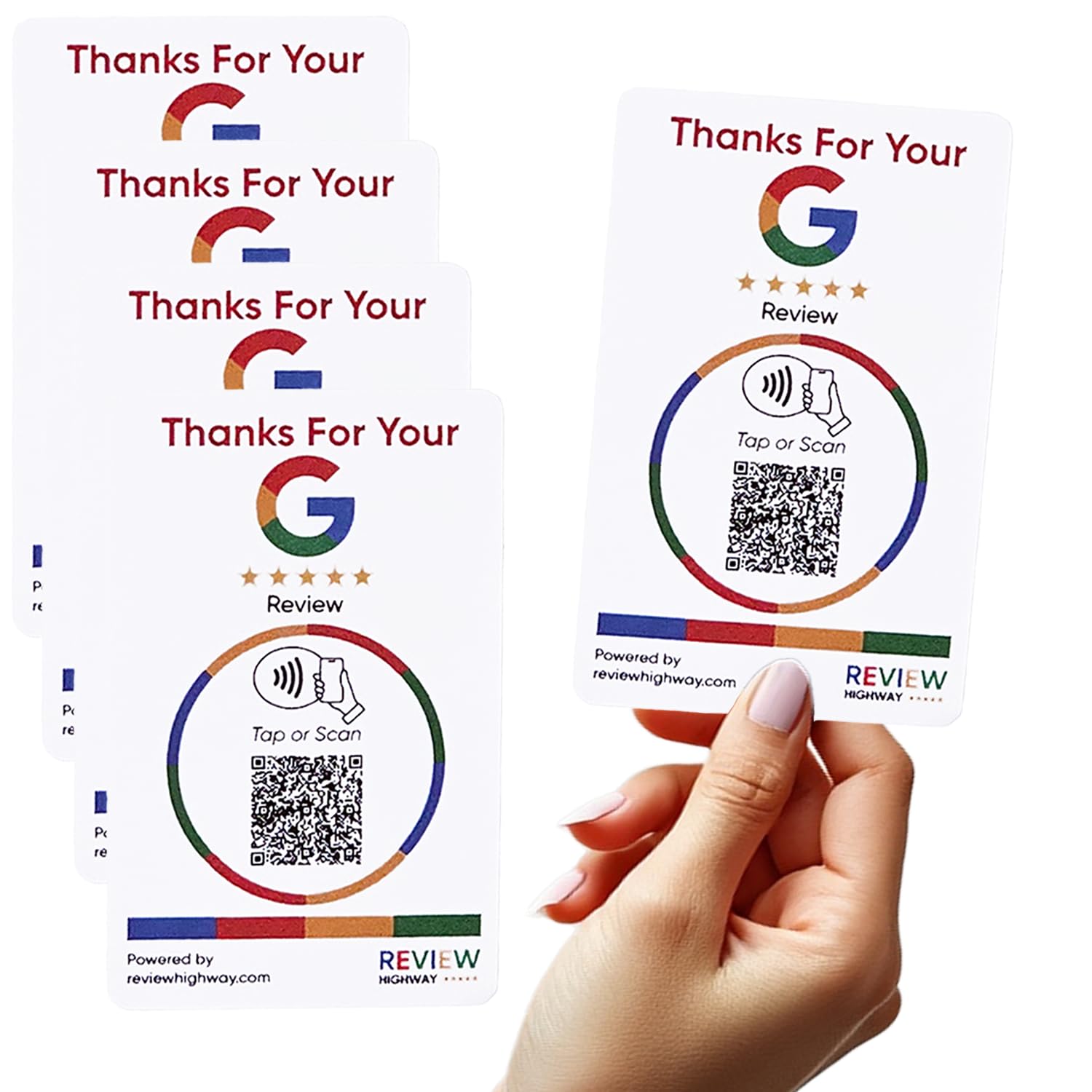 Amazon.com: Google Review Tap Card (5 Cards) - Large Reusable Smart Tap ...