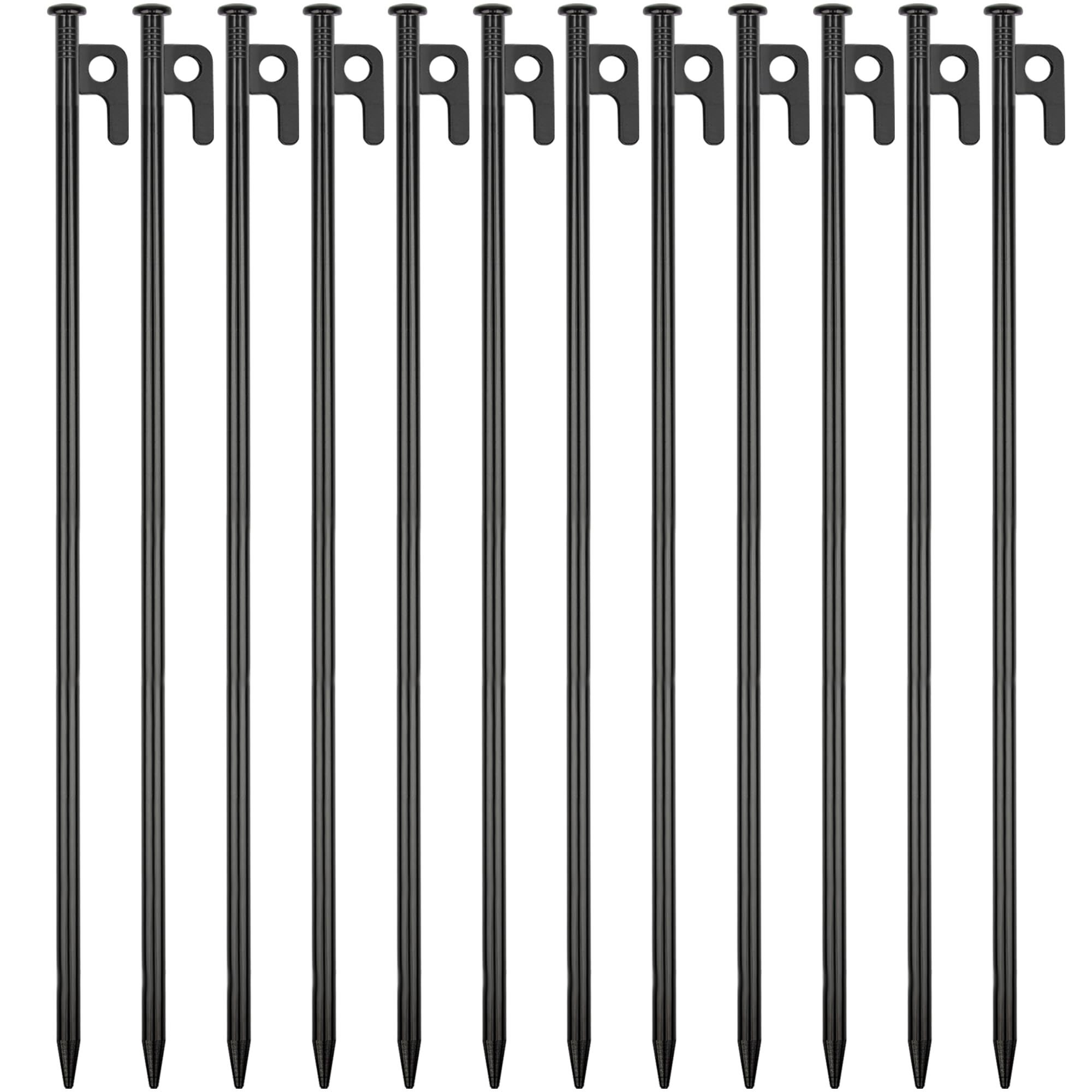 Amazon.com : 12 Pack Tent Stakes Heavy Duty Metal Tent Pegs for Camping ...