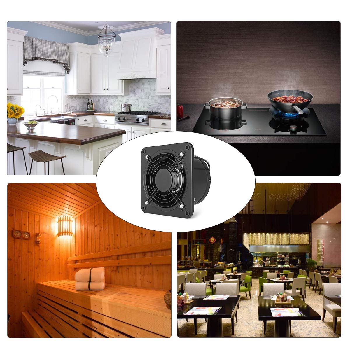 Buy Industrial Extractor Fan 8" Commercial Air Extractor Fan Industrial ...