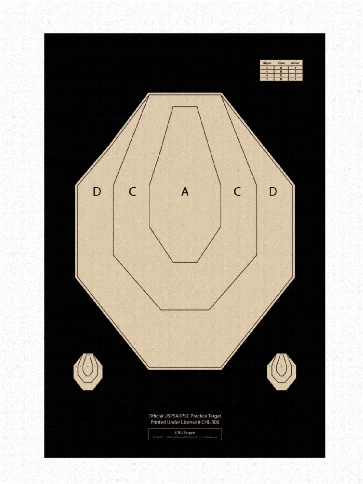 Snapklik.com : Official USPSA/IPSC Cardboard Shooting Targets ...