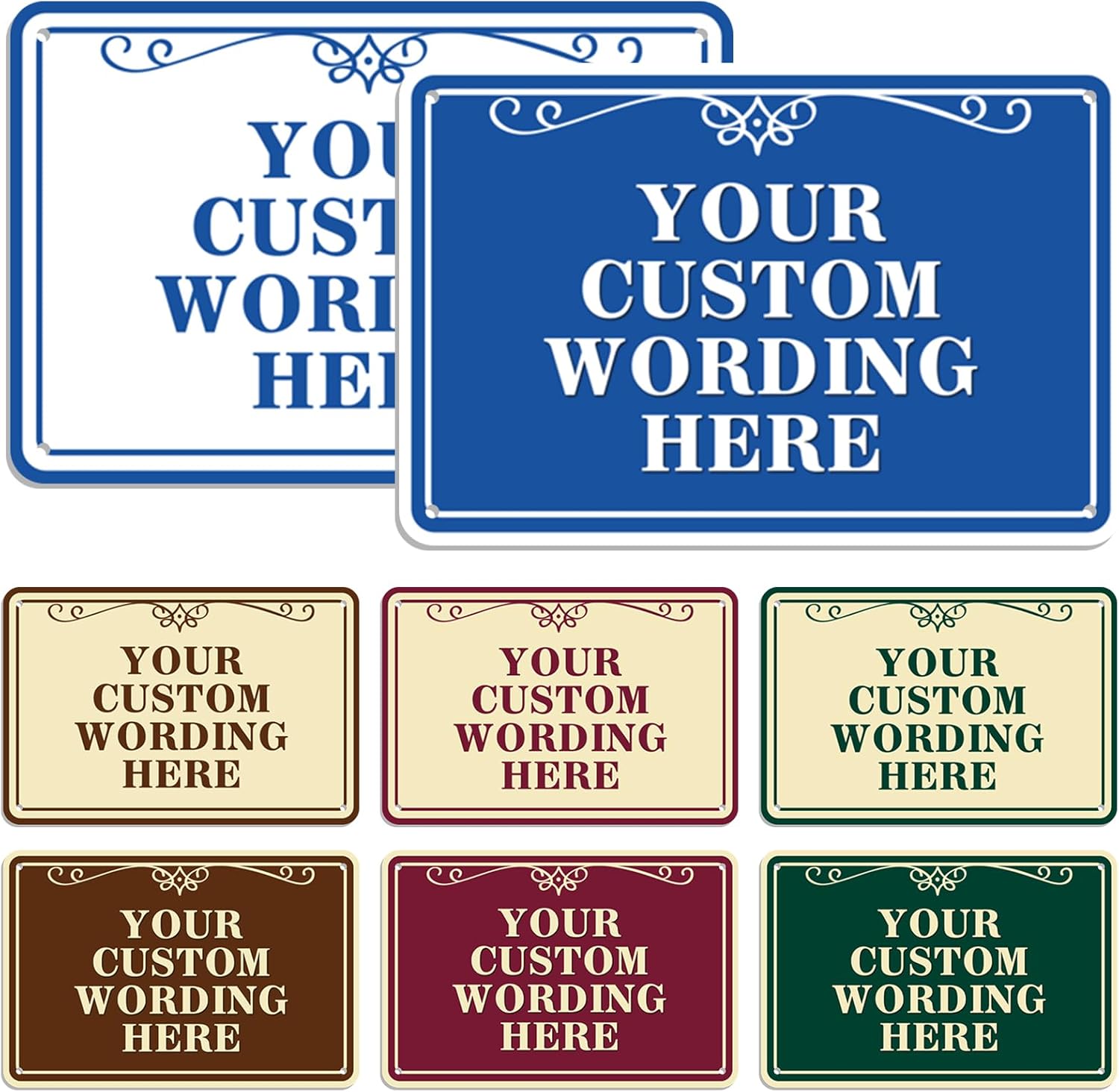 Amazon.com : Custom Signs Outdoor Metal Personalized Signs Indoor Make ...