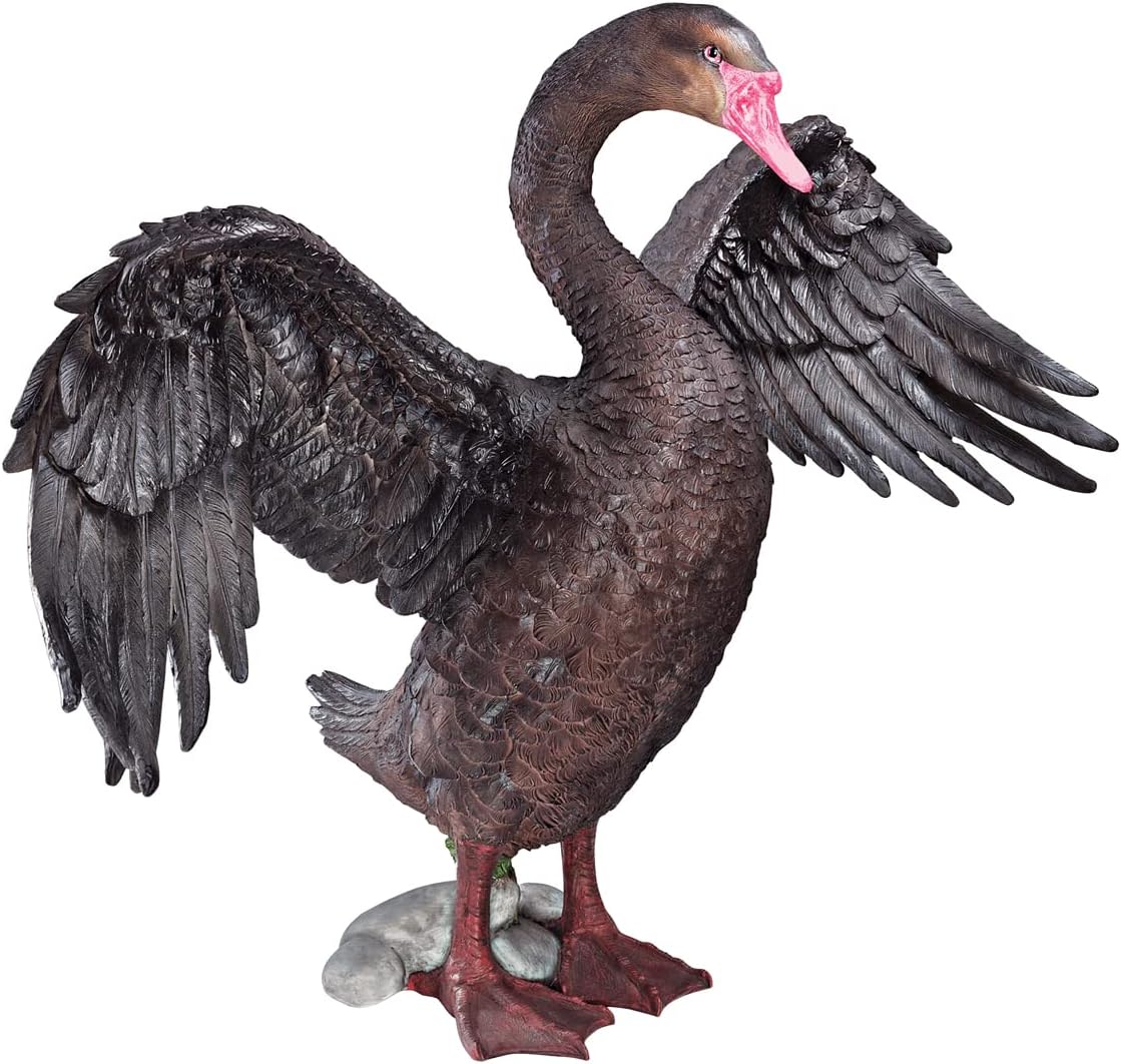 Amazon.com: Touch of Class Serene Love Swan Sculpture - Resin - White ...