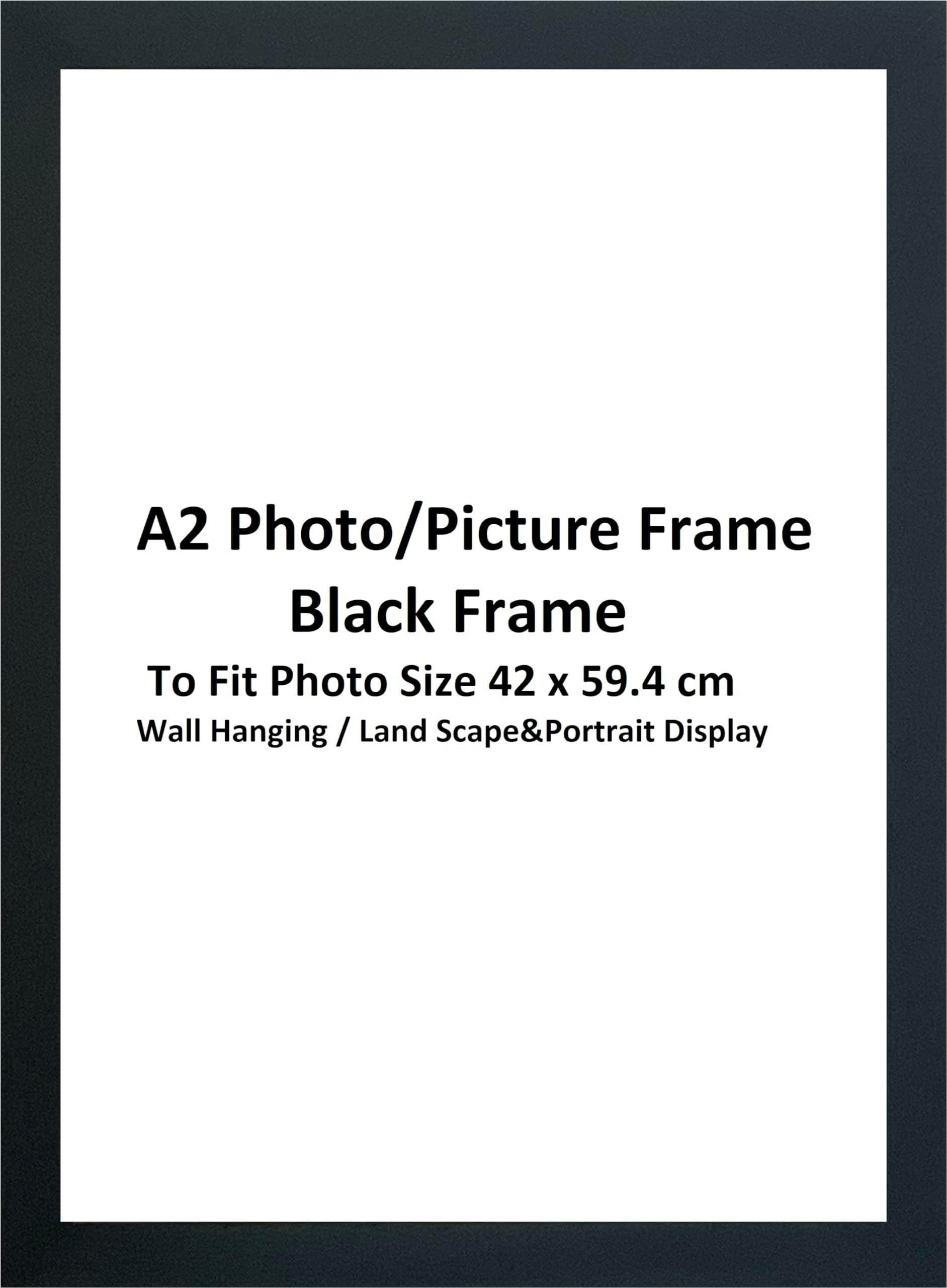 DECORO A2 Black Photo Frames, A2 Picture Frame, A2 Poster Frames, Black ...
