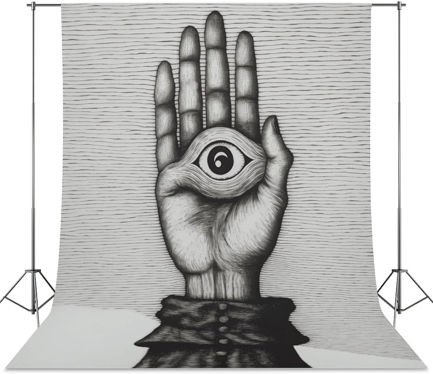 Amazon.com : Evil Eye Hand Photo Banner Backdrop Backdrop Party ...