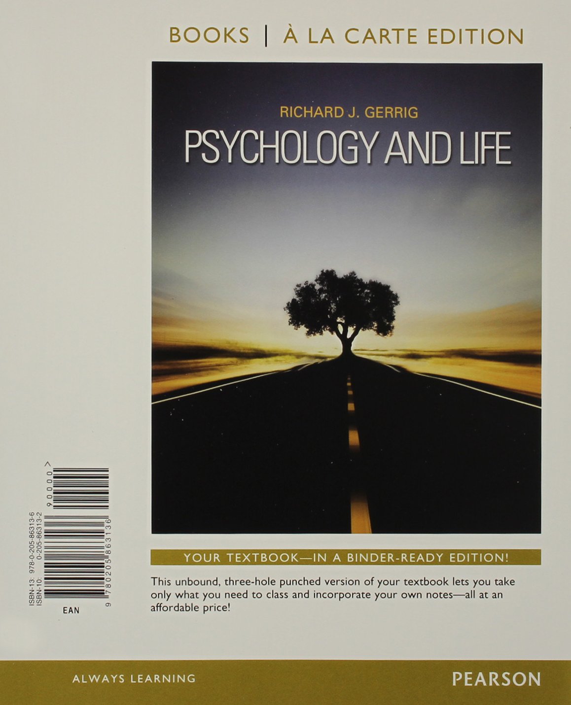 Amazon | Psychology and Life, Books a la Carte Edition | Gerrig ...