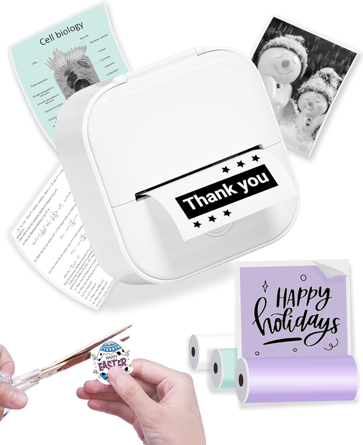 Phomemo Mini Printer,T02 Mini Handy Thermodrucker für IOS & Android ...