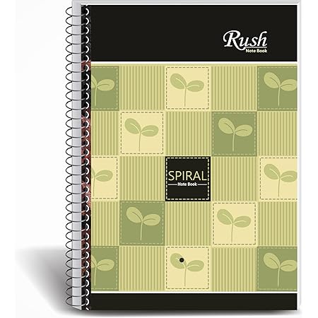 Rush Note Books 400 Pages A4 Spiral Notebook Ruled (Pack of 3) - Single ...