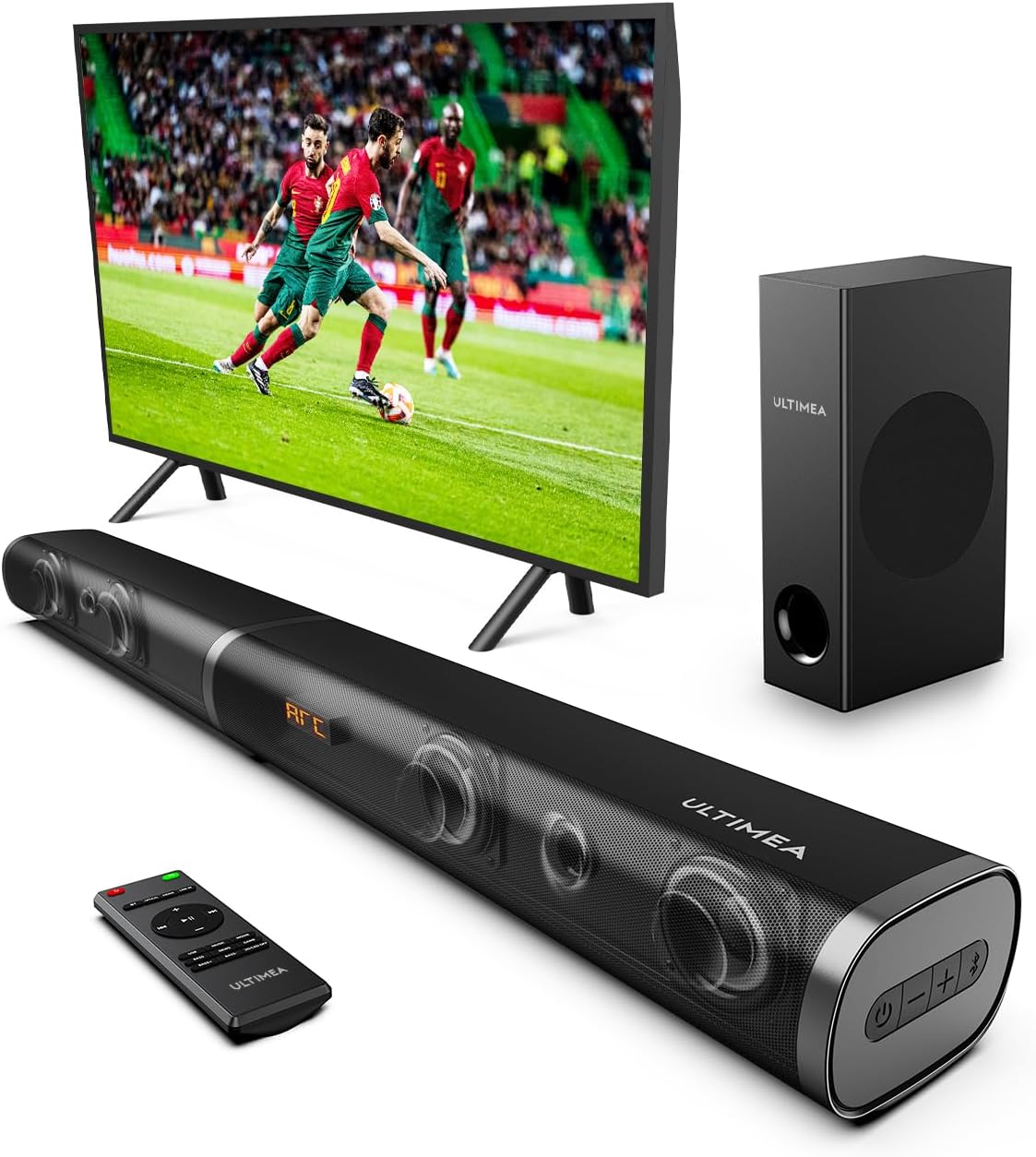 Ultimea Sound Bar for TV, 5.25'' Big Woofer Soundbar, 190W Sound Bar ...