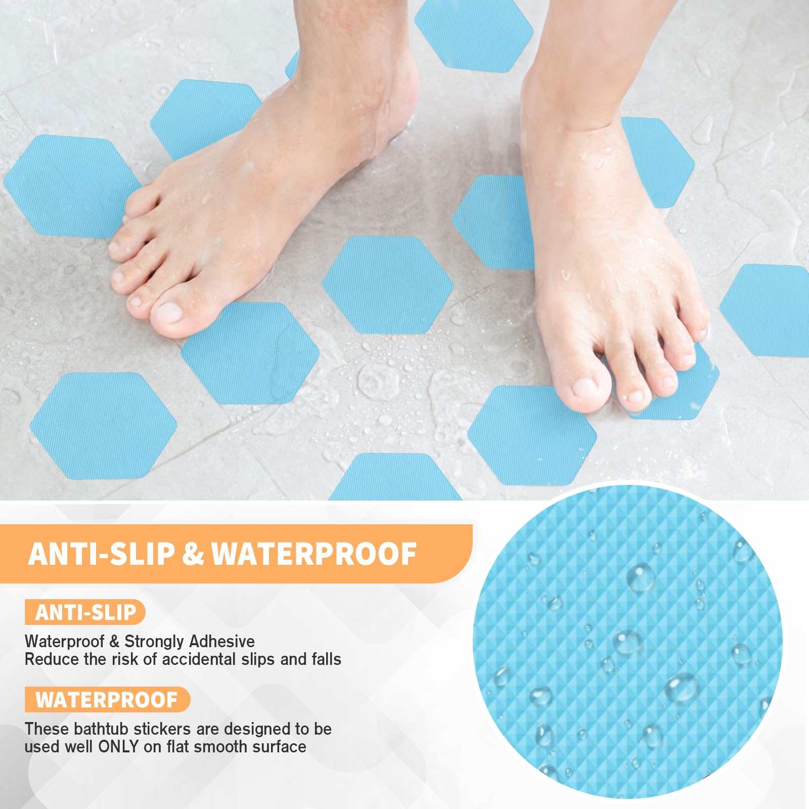 Snapklik.com : Non Slip Bathtub Stickers, Shower Stickers For Safety ...