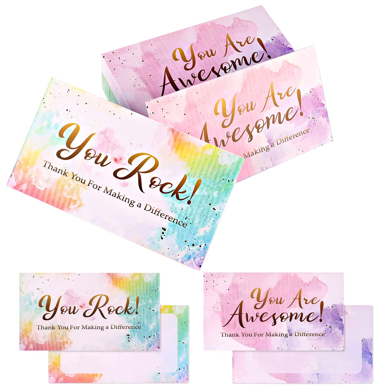 Appreciation Cards, 100pcs You Are Awesome Cards, Thank You Cards ...
