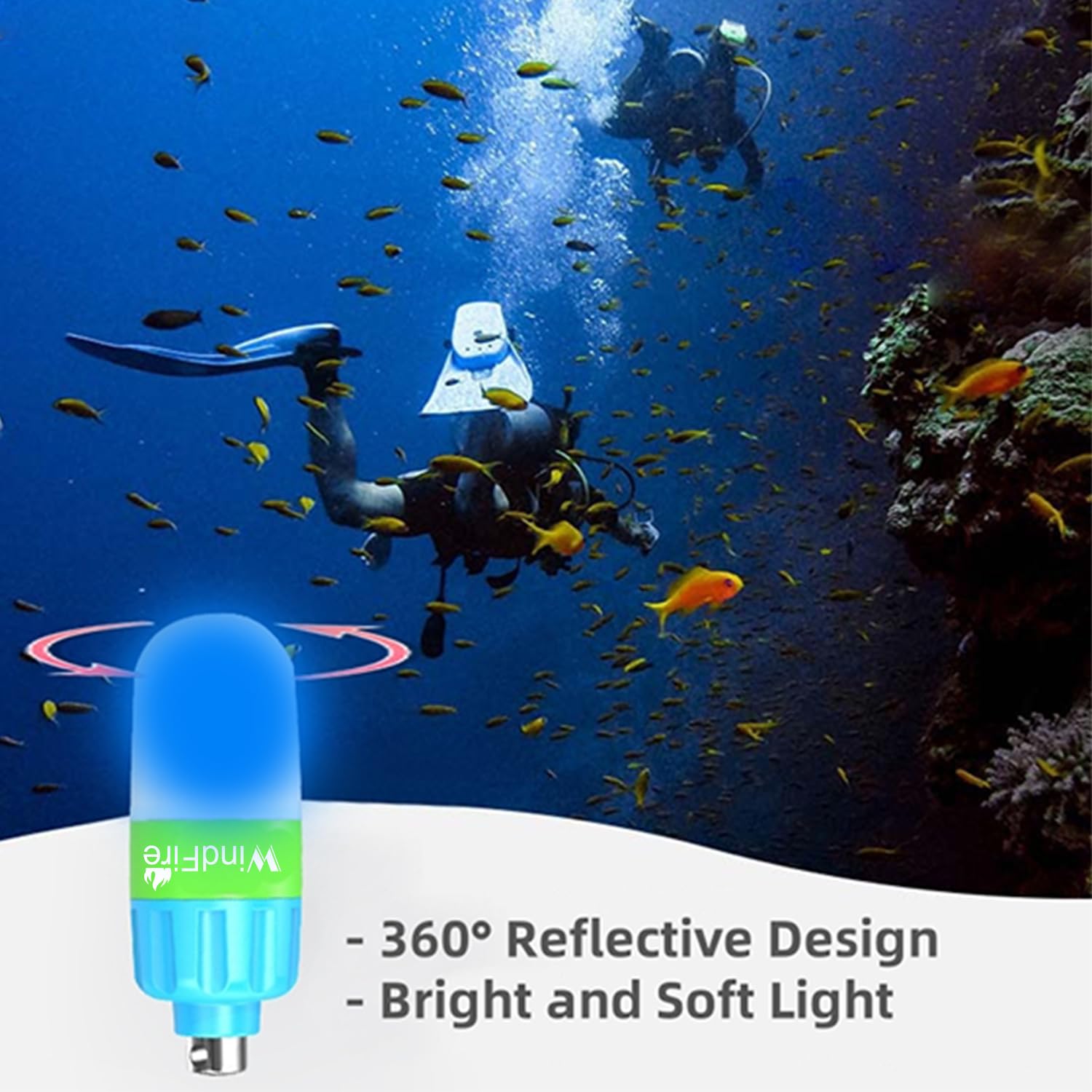 Snapklik.com : WINDFIRE Scuba Dive Signal Lights Night Diving Flashing ...