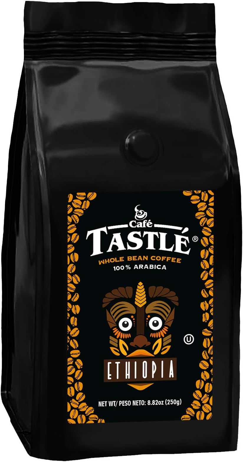 Amazon.com: Cafe Tastle Ethiopia Medium-Dark Roast 100% Arabica Whole ...