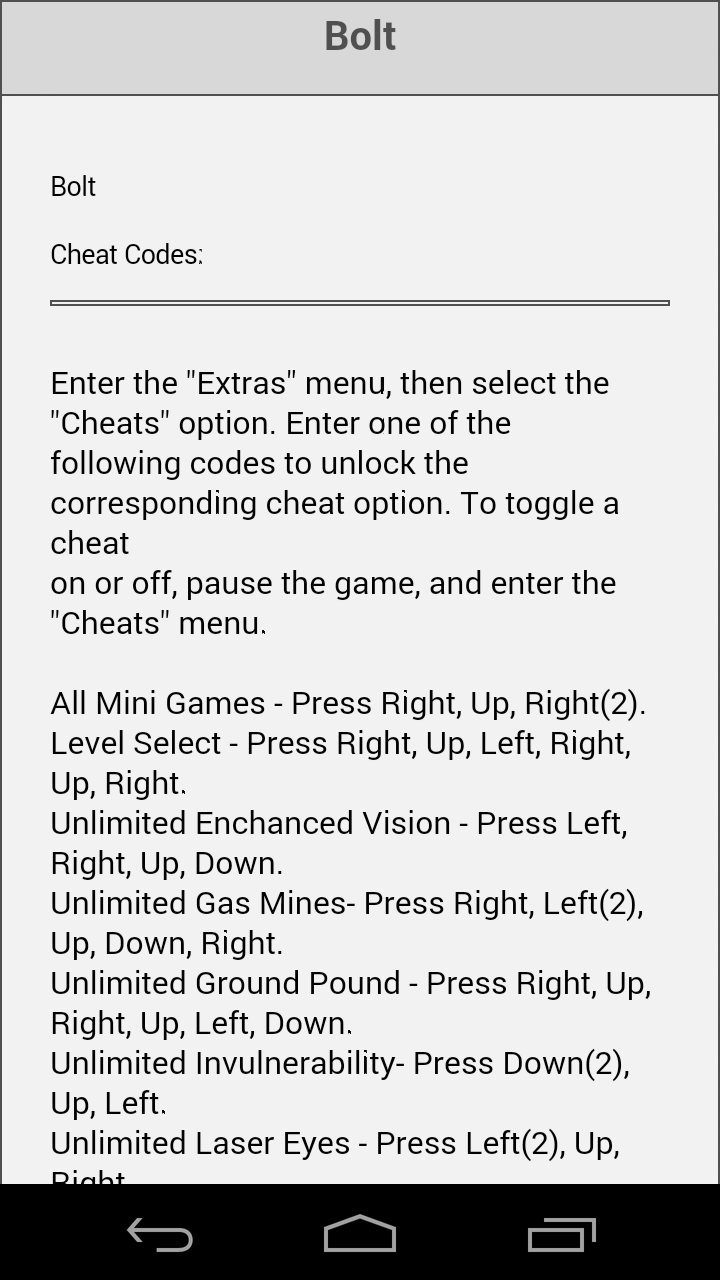 Cheat Book for Xbox360 - App on Amazon Appstore