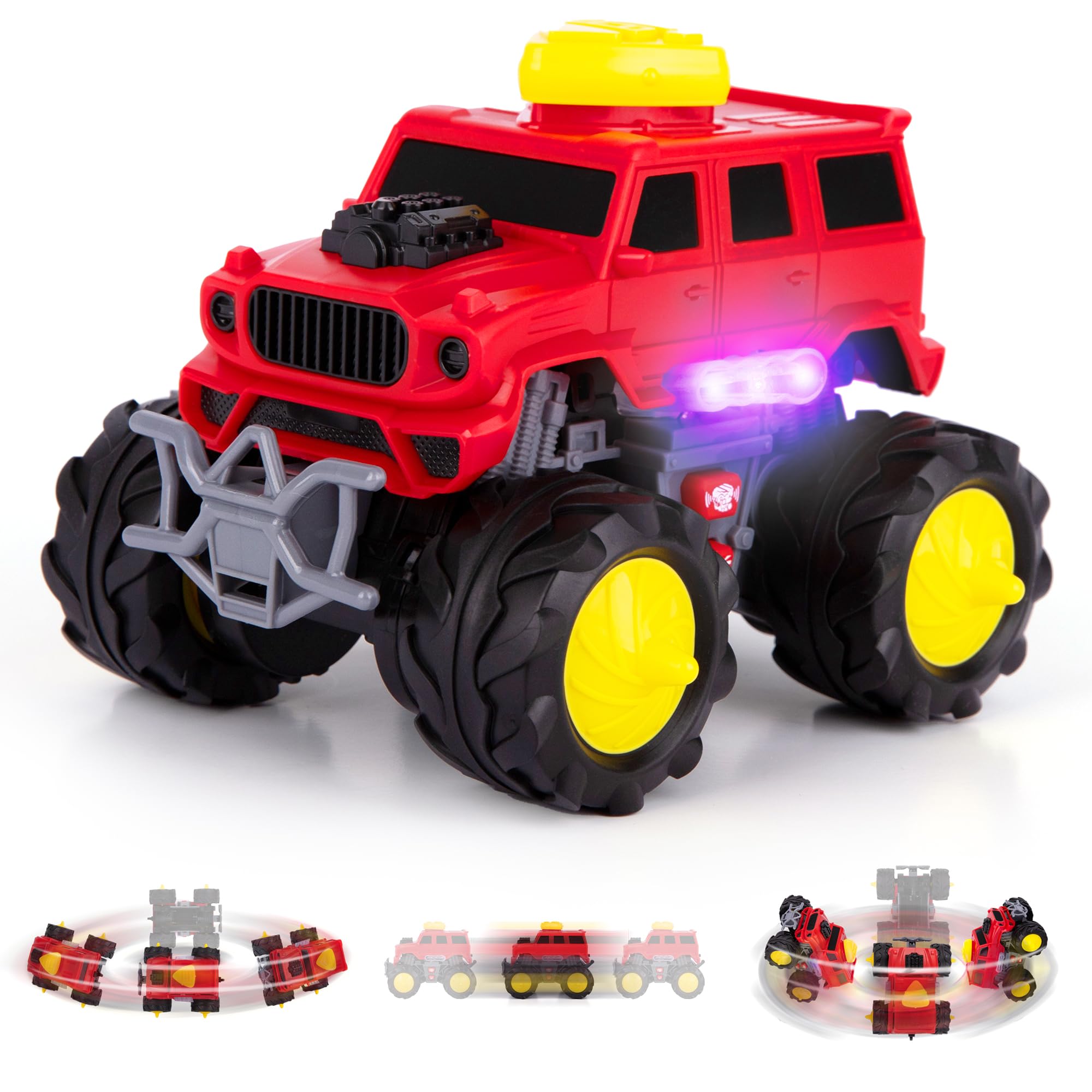 Amazon.com: Light Up Monster Truck for Boys - Large Monster Truck Toy ...