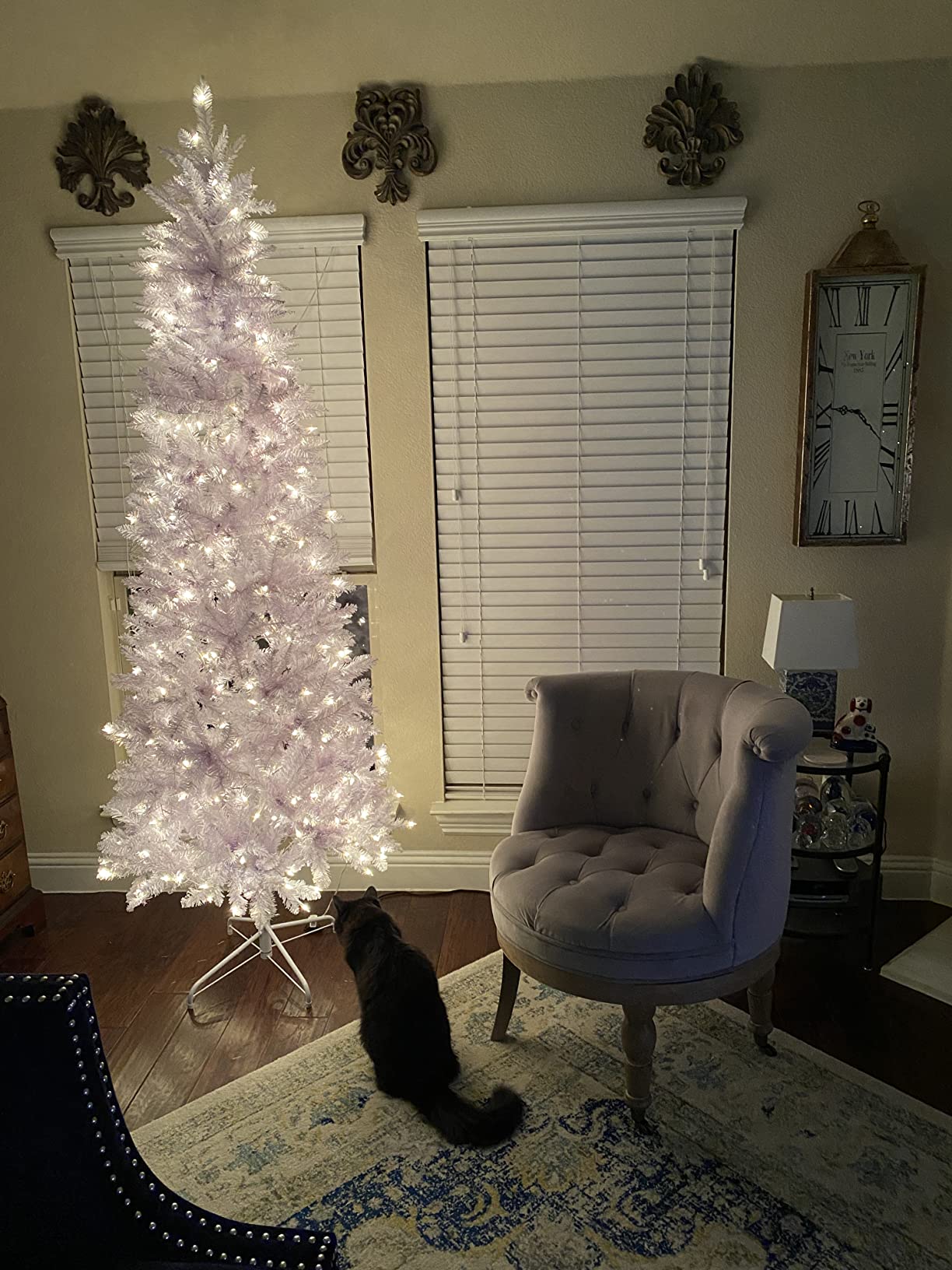 $23/mo - Finance HOMAKER 7ft White Christmas Tree, Fraser Fir Pencil ...